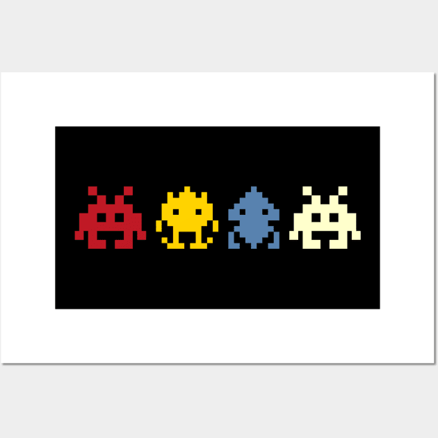 arcade 8 bit legends, space invader aliens - Space Invaders - Posters and Art Prints | TeePublic